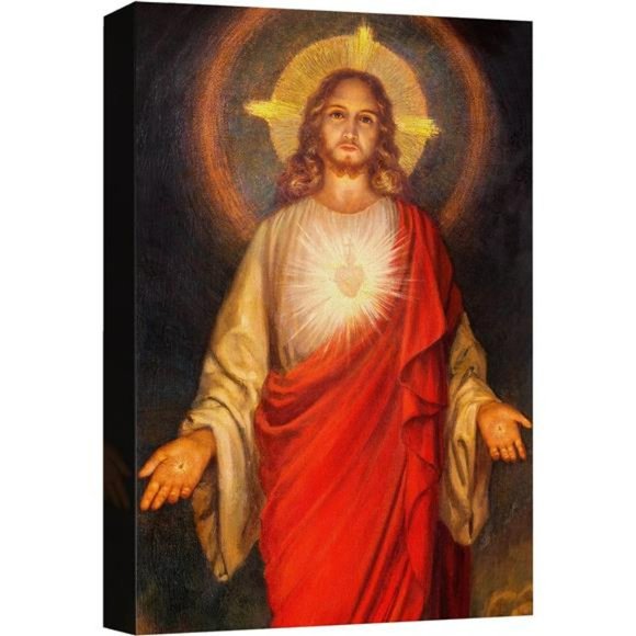 Wall Decor | Sacred Heart Of Jesus Christ Stigmata Spiritual Religious ...
